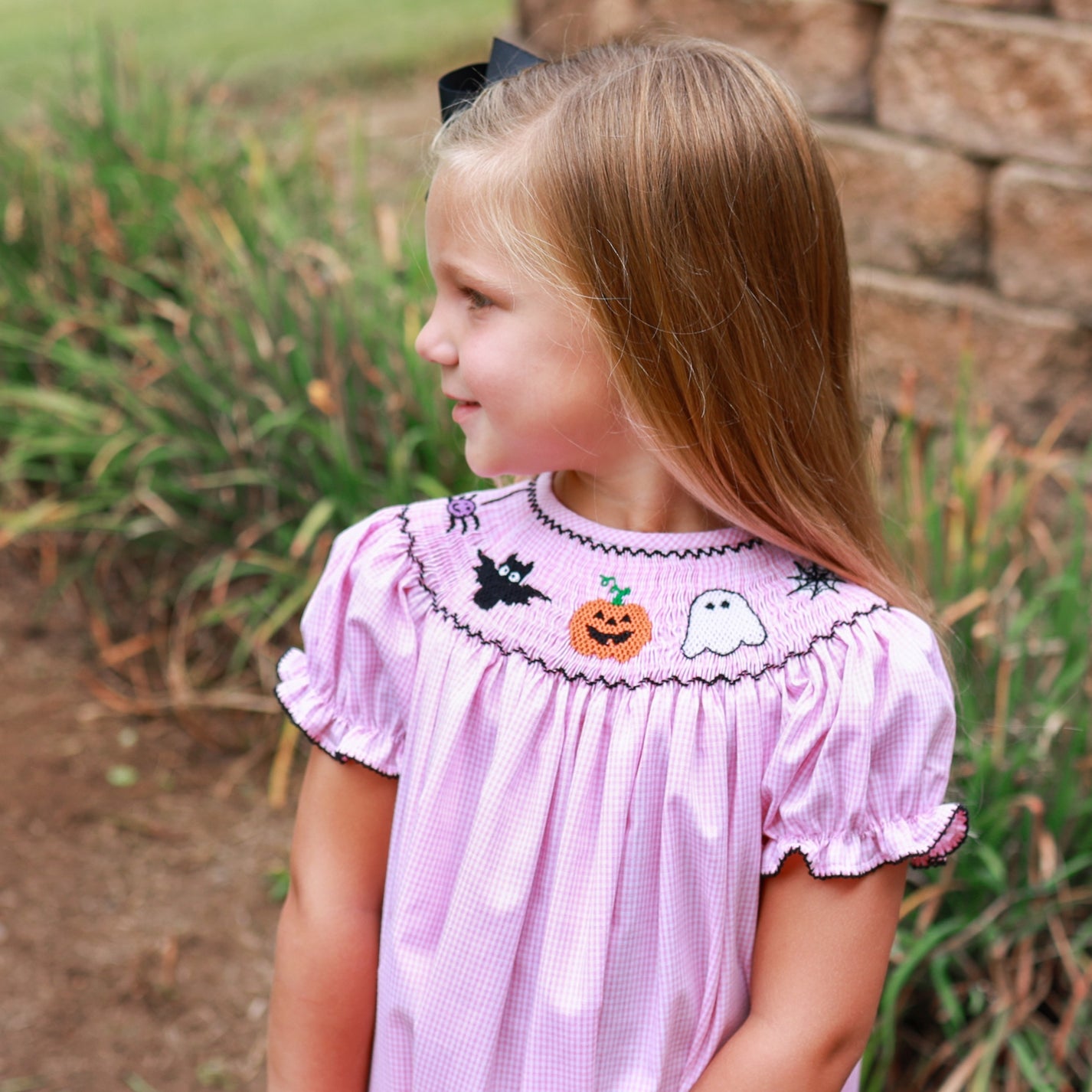 Smocked Happy Halloween Bishop – Dressie Jessie Smocking